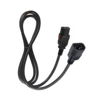 China 18 AWG IEC C14 Male to C13 Female Power Extension Cord 10A 250V for Server Rack for sale