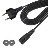 China EU 2-Pin to IEC C7 Power Cord 1.5m 250V 10A PVC for Laptop Home Appliance for sale