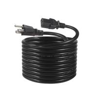 China NEMA5-15P to C13 AC Power Cord 1.8m Black White 7A-15A for sale