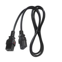China Lockable C19 to C13 AC Power Cord 1M PVC Cable ROHS Certified for sale