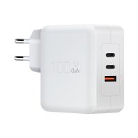 China 100W GaN USB Charger with QC3.0 PD 2.0 Fast Charging 1A+2C Ports for Laptop Mobile Devices for sale