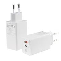 China 65W GaN USB-C PD Fast Charger 2-Port Laptop Phone Adapter 100-240V for sale