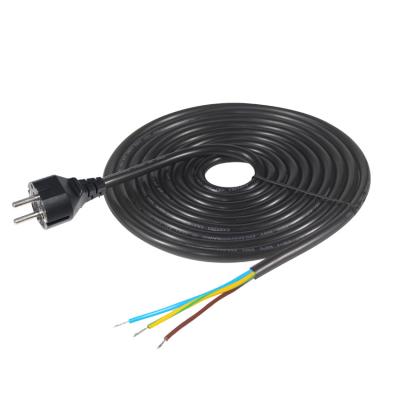 China VDE Certified H05VV-F 3G 0.75mm2 EU Power Cord 1.8m Copper for sale