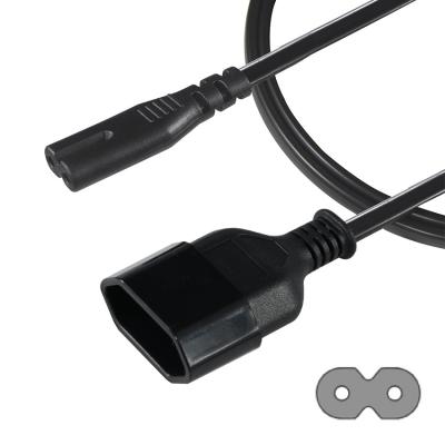 China EU 2Pin Female to C7 Power Cord 6ft 10A 250V VDE Approved for sale