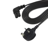 China UK Plug to IEC C7 Power Cord 250V 10A Right Angle PVC Jacket Pure Copper for sale