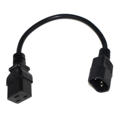 China IEC C14 Male to C19 Female Power Extension Cable 16A 250V for PDU UPS Server Rack for sale