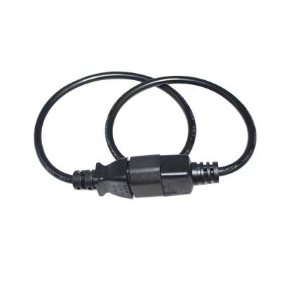 China IEC C14 to C13 Power Cord 10A 250V 6ft 10ft 15ft Extension Cable for Server PDU for sale