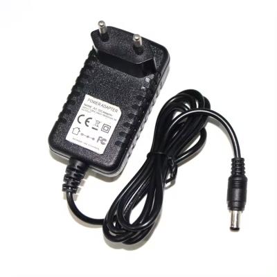 China 12V 1A EU Power Adapter AC to DC 5.5x2.1mm CE Certified for sale