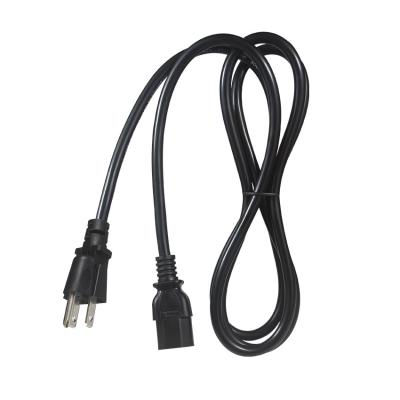 China NEMA 5-15P to C13 Power Cord 6ft 18AWG UL Certified for Computers Monitors for sale
