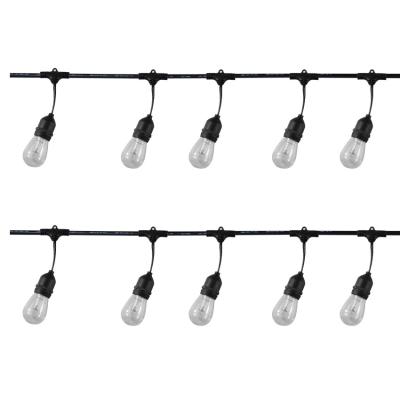 China G40 Globe LED String Lights 25ft 50ft 100ft Outdoor Patio Cable Cord IP65 Waterproof 2700K Warm White for sale