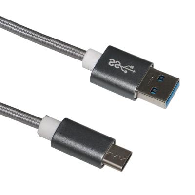 China Braided Nylon USB C 3.0 Cable 5Gbps Fast Charging 3A for sale