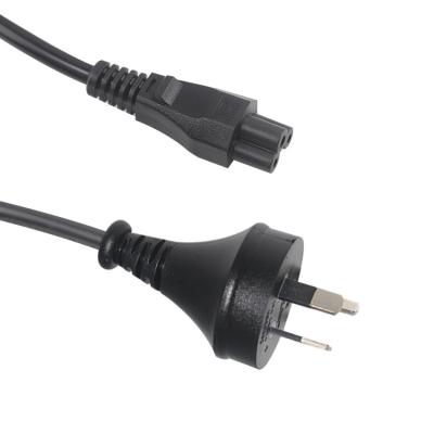 China SAA Certified AU 3 Pin to IEC C5 Power Cord 2.5A 250V H05VV-F 0.75mm2 for sale