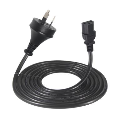 China SAA Certified AU 2-Pin to C13 Power Cord 250V 10A H05VV-F 1.5m for sale