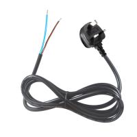 China 3-Core British Plug Power Cord 0.75mm² to 1.5mm² Pre-Stripped Tinned BS 1363 for sale