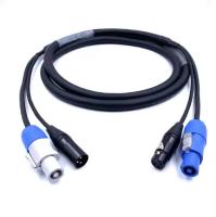 China 3-Pin XLR to Powercon True1 Hybrid Cable 12A 250V for Stage Lighting for sale