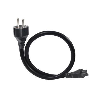 China EU to C5 Power Cord 2m Black RoHS Compliant Pure Copper 2.5A 250V for sale