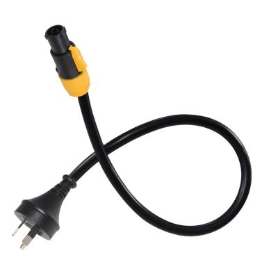 China AS/NZS 3112 AU to XLR3 Female Power Cord 10A 250V 1.2M Heavy Duty for sale