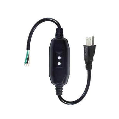 China NEMA 5-15P RCD Power Cord 18AWG 1.8M Bare Wire Ends Industrial Grade for sale