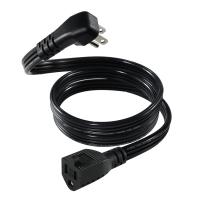 China 14 AWG SPT-3 Flat Power Cord NEMA 5-15P to 5-15R 15A 125V 6ft for sale