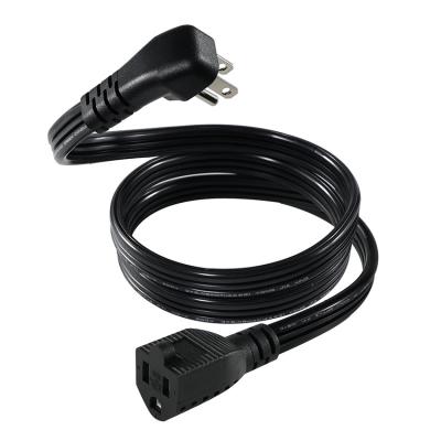 China 14 AWG SPT-3 Flat Power Cord NEMA 5-15P to 5-15R 15A 125V 6ft for sale