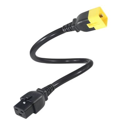 China Locking C19 to C20 Power Extension Cord 16A 250V 14AWG 1.2M for sale