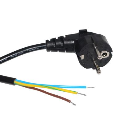 China EU Plug to Open Wire Ends Power Cord 10A 250V Bare Copper for sale