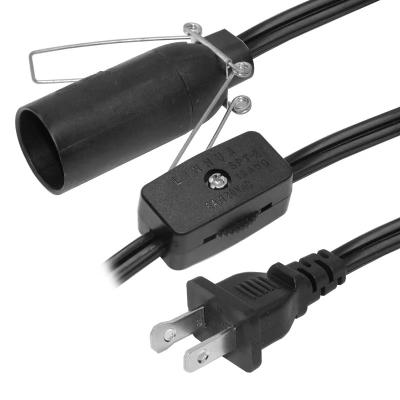 China NEMA 1-15P to E14 Bulb Adapter with Switch 250V 10A for Salt Lamp for sale