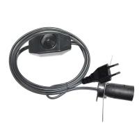 China EU Plug E14 Bulb Holder Cable with Dimmer Switch for Salt Lamps for sale