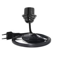 China EU Plug E26 Bulb Holder Cable with Rotary Dimmer Switch 250V 4A for sale