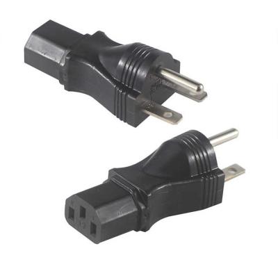 China NEMA 5-15P to IEC 320 C13 Power Adapter Plug 125V 15A UL Certified for sale
