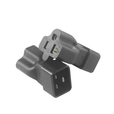 China NEMA 5-15R to IEC 320 C20 Power Adapter Plug 15A 250V for sale