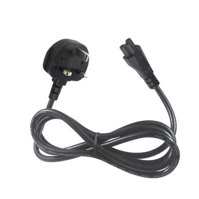 China UK 3-Pin Plug to C5 Power Cord 250V 5A 1M for Laptops Monitors for sale