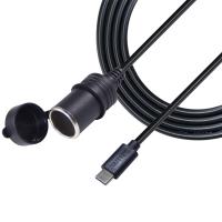 China 12V 24V USB-C Car Charger 25W QC3.0 Fast Charge Dual Port Adapter for sale