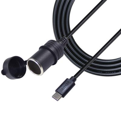 China 12V 24V USB-C Car Charger 25W QC3.0 Fast Charge Dual Port Adapter for sale