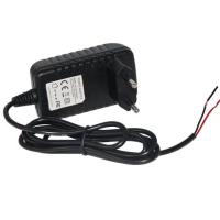 China EU Power Adapter 12V 1A 2A with Stripped Wire End for sale