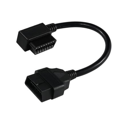 China OBD-II 16-Pin Male to Female Extension Cable 3ft 12V for Diagnostic Tools for sale