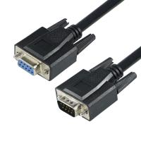 China DB9 Male to Female RS232 Serial Extension Cable 3FT Shielded 9-Pin for sale