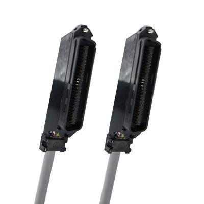 China 50-Pin Male RJ21 Right Angle Telco Connector Cable Shielded 3ft for sale