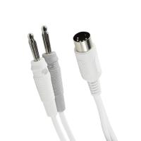 China 5-Pin DIN Female to Dual Banana Plug Cable 1m 3A for Audio Testing for sale