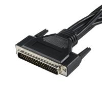 China DB-62 Male to 7x DB-9 Female RS232 Breakout Cable 1.2m Double Shielded for sale