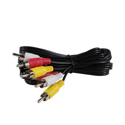 China 6ft RCA AV Cable 3-Piece Composite Video Audio for TVs DVD Players for sale