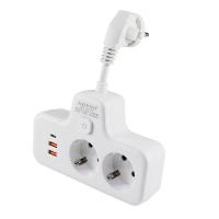 China EU Power Socket Extender with 2 USB Ports and Type-C 250V for sale
