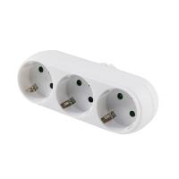 China European 3-Way Power Plug Adapter 250V 10A with 3 AC Outlets for sale