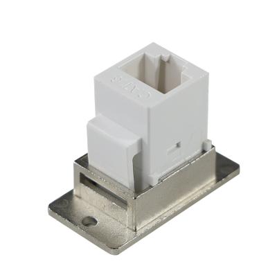 China Cat6 RJ45 Female to Female Ethernet Coupler 1Gbps LAN Extension Adapter for sale