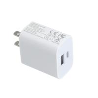 China 20W Dual Port USB Wall Charger Type C USB A Fast Charging Adapter US Plug 100 240V for sale