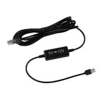 China USB to RJ45 Power Injector Cable 5V to 12V Step Up Converter 1A for IP Camera for sale