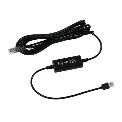 China USB to RJ45 Power Injector Cable 5V to 12V Step Up Converter 1A for IP Camera for sale