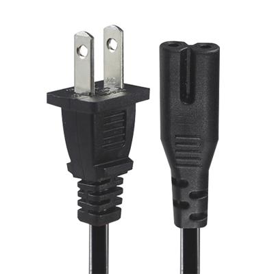 China NEMA 1-15P to IEC C7 Power Cord 125V 7A-10A for Laptop DVD Player for sale