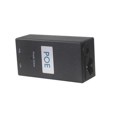 China 48V 30W Desktop PoE Injector IEEE 802.3af/at for IP Cameras VoIP Phones for sale