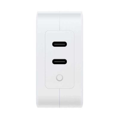 China 100W Dual USB-C Wall Charger US Plug Fast Charging Adapter for Laptop Phone 100-240V for sale